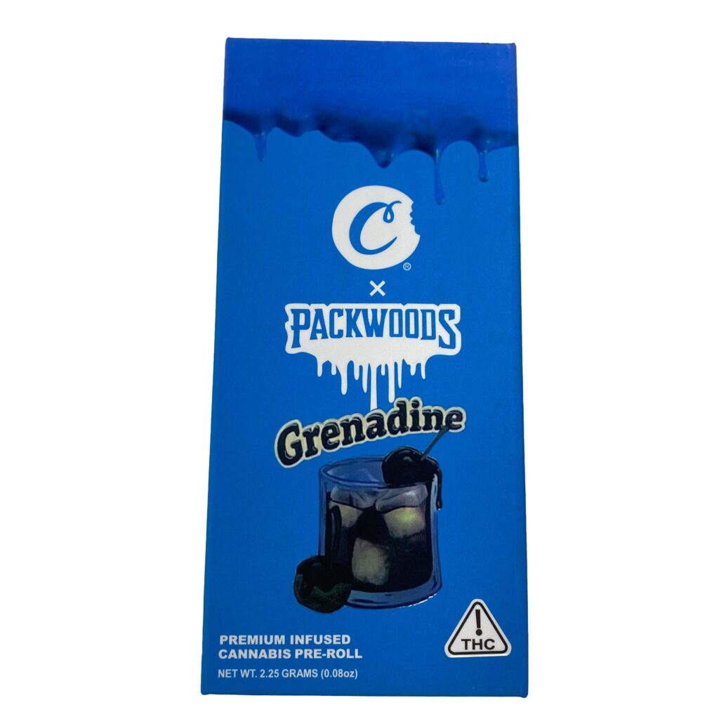 Cookies X Packwoods Grenadine Pre-roll Tube Packaging - SMOKESHOPGOODS